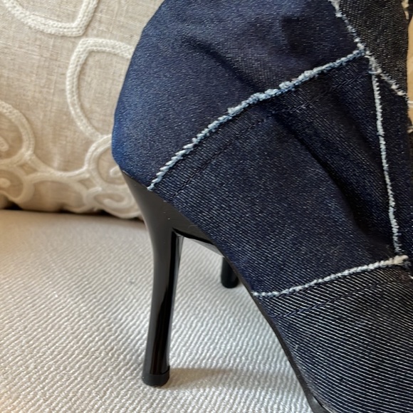 Candie's | Shoes | Denim Patchwork Quilt Boots By Candies | Poshmark